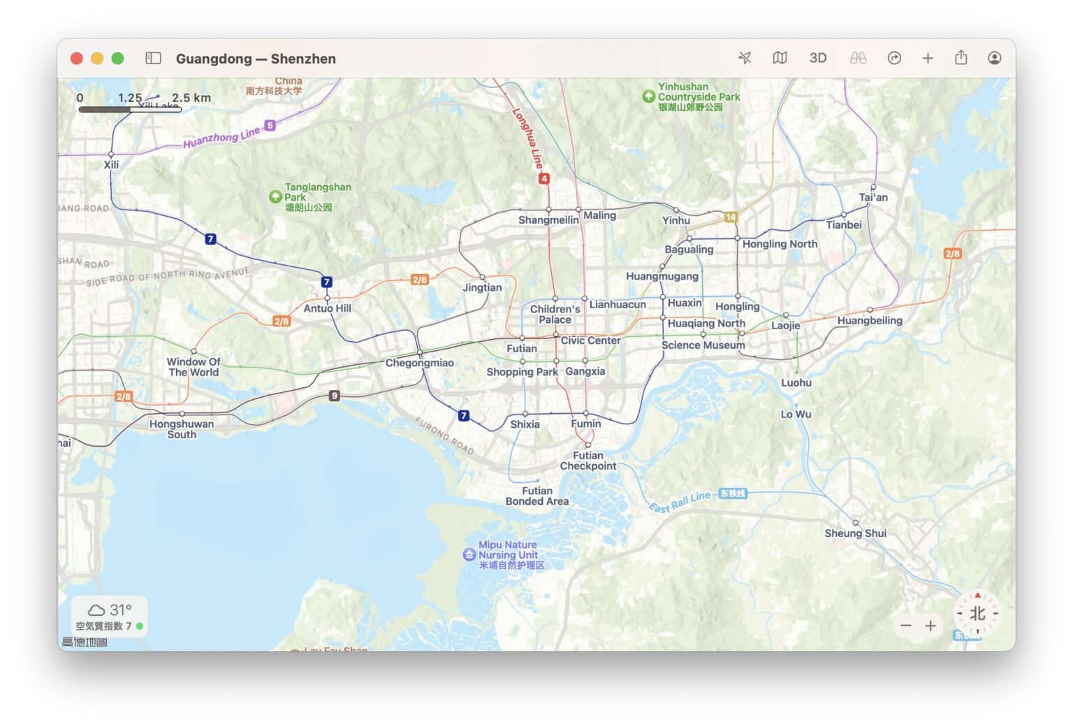 Apple 地图的高德数据特点以及在国外的访问方法 – 沉舟侧畔 Blog